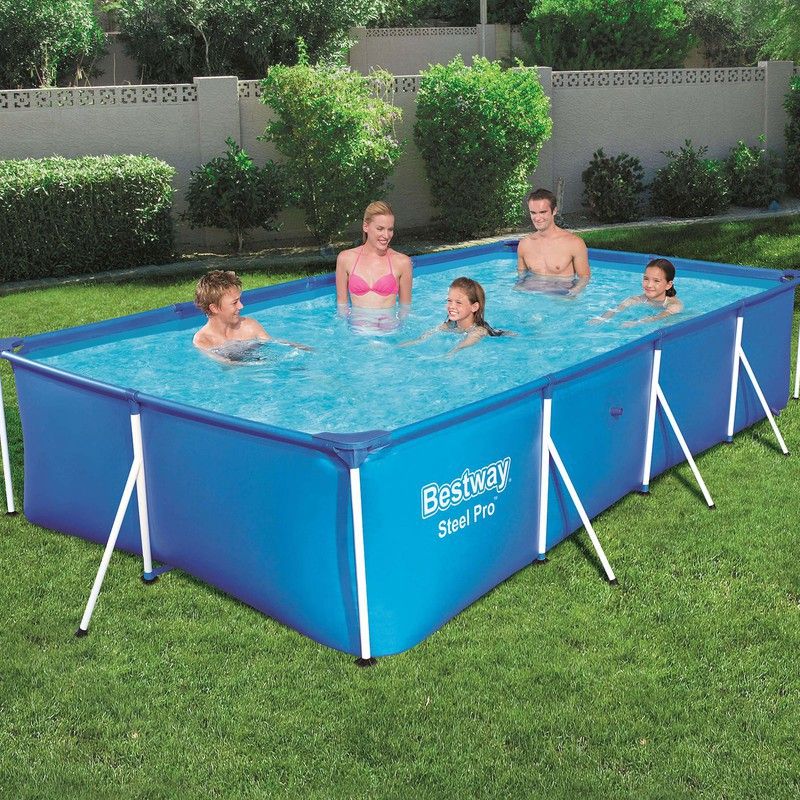 Piscina Tubular Retangular Destacável Bestway Steel Pro 400x211x81 cm ... Piscina Tubular Retangular Destacável Bestway Steel Pro 400x211x81 cm ...